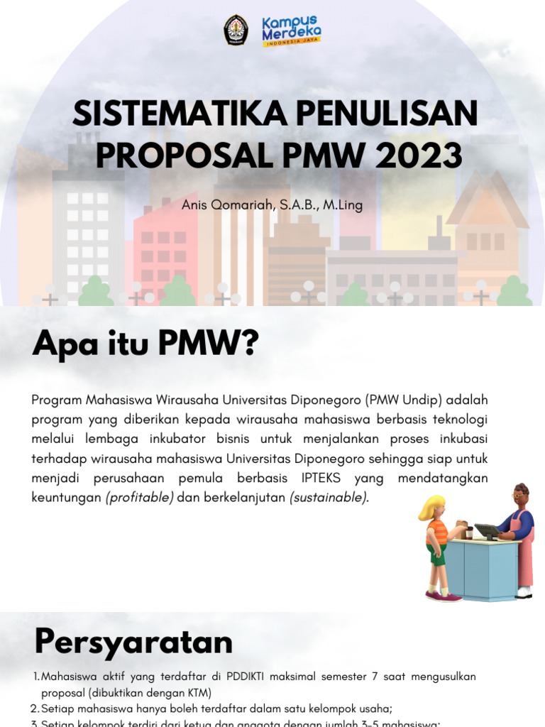 Sistematika Penulisan Proposal PMW | PDF