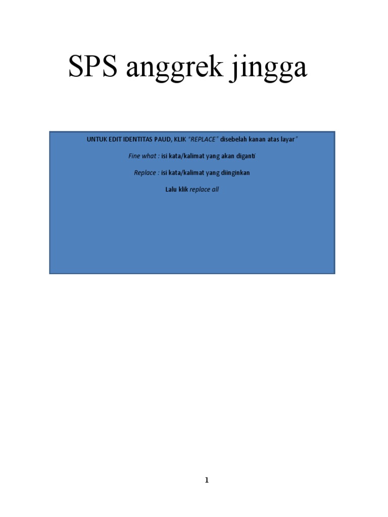 Kurikulum Paud | PDF