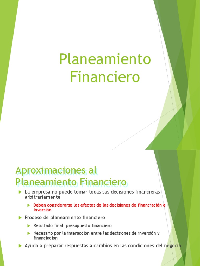 9 - Planeamiento Financiero 2020 | PDF | Presupuesto | Capital de trabajo