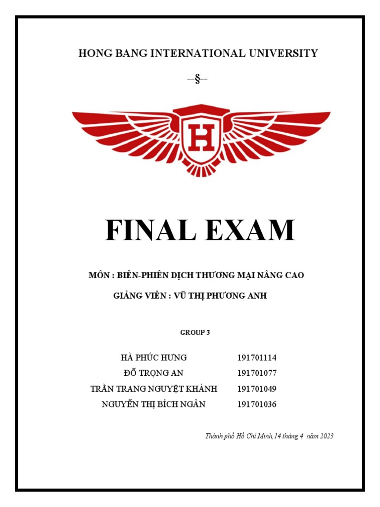 Final Exam 1 | PDF