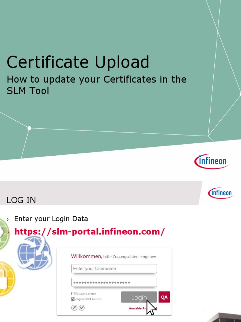 Certificate Upload Guide SLM Infineon | PDF | All Rights Reserved | Intellectual Works