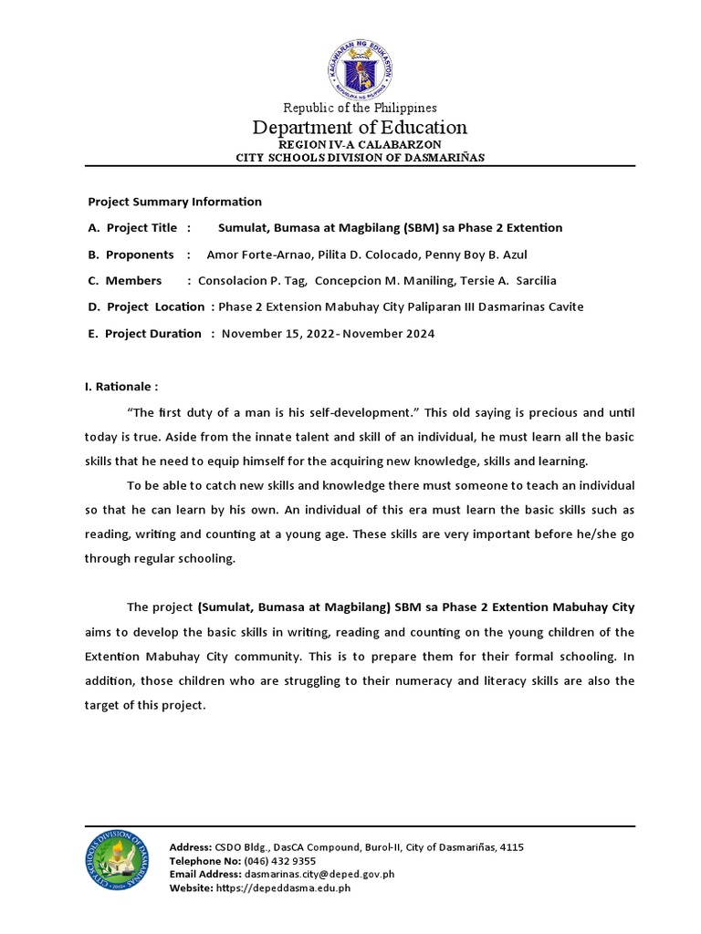 Reading-Proposal.docx-HOA | PDF | Learning | Cognition