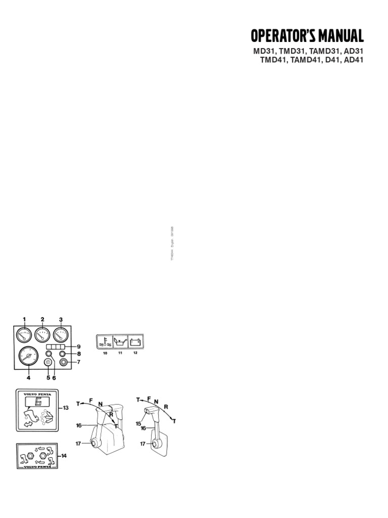 Volvo Penta TAMD41 | PDF
