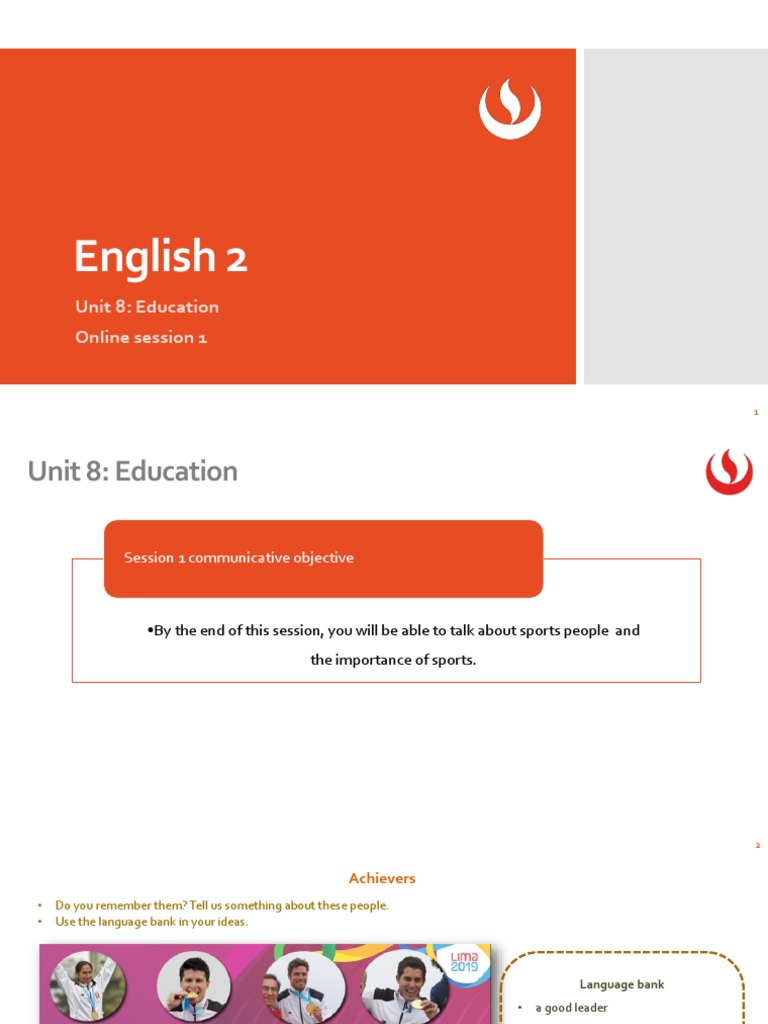 English 2: Unit 8: Education Online Session 1 | PDF | Curriculum | Learning