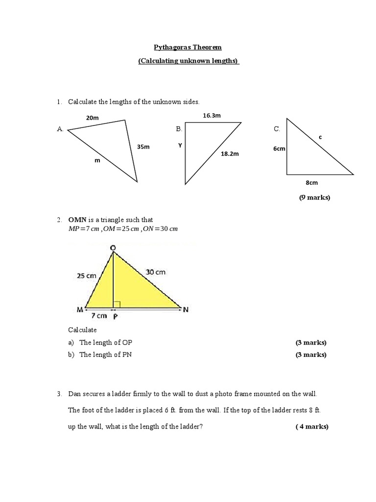 Pythagoras Theorem | PDF