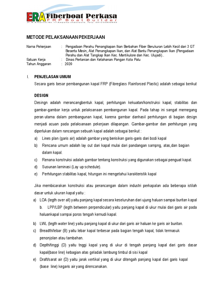 Metode Pembuatan Perahu Fiber Kecil | PDF | Griya & Taman | Teknologi ...
