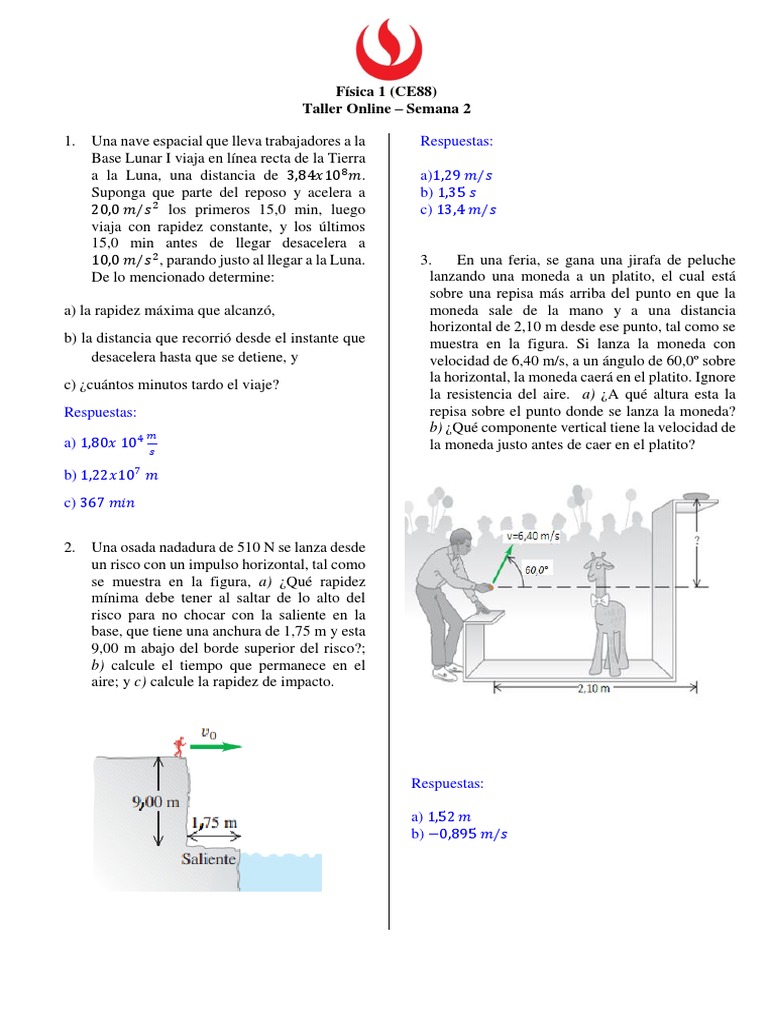 Física 2 - CE88 - Semana 2 - DIEGO MAMANI | PDF | Metrología | Tiempo espacial
