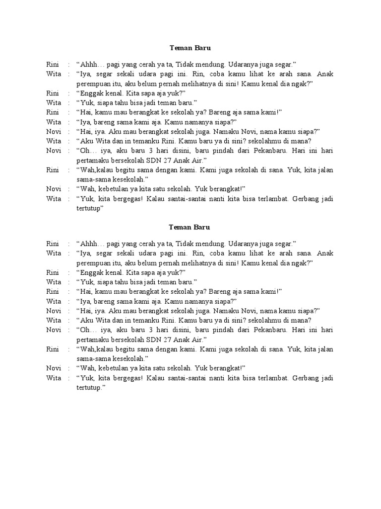 Teks Percakapan | PDF
