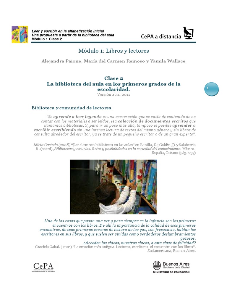 1 Módulo Clase 2 | PDF | Literatura | Educación primaria