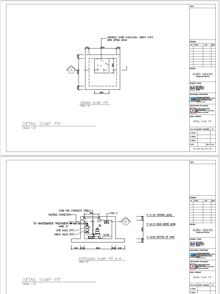 SD - Detail Sump Pit | PDF