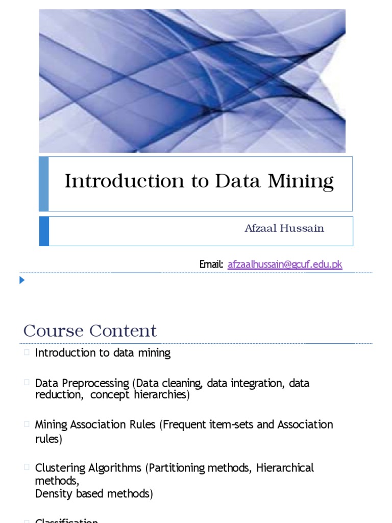 Introduction To Data Mining | PDF | Data Mining | Statistical Classification