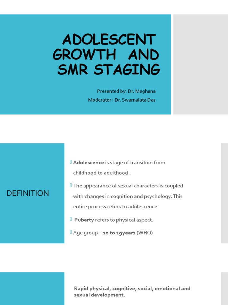Adolescent Growth and SMR Staging | PDF | Puberty | Adolescence