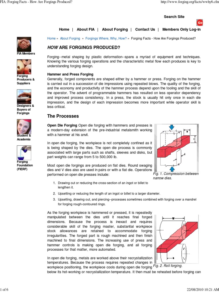 FIA - Forging Facts - How Ar.. | PDF | Forging | Extrusion