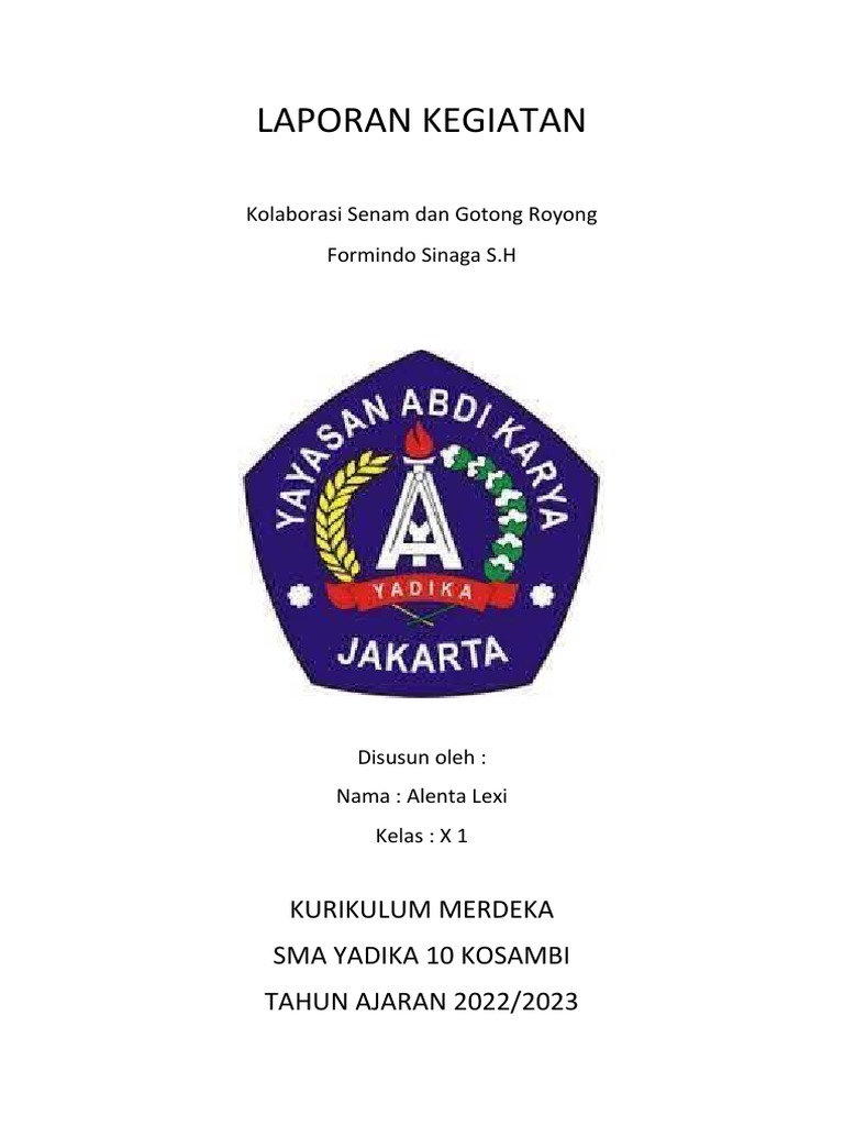 Laporan Kegiatan Proyek PPKN Lexi | PDF