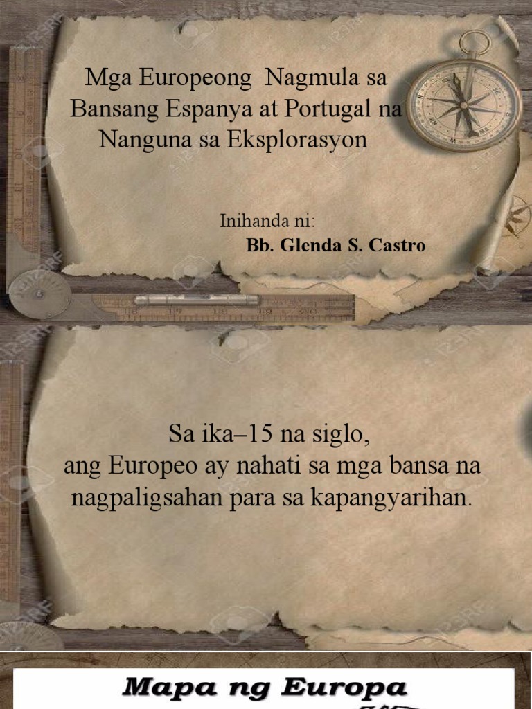 Mga Europeong Nagmula sa Bansang Espanya at Portugal PPT | PDF