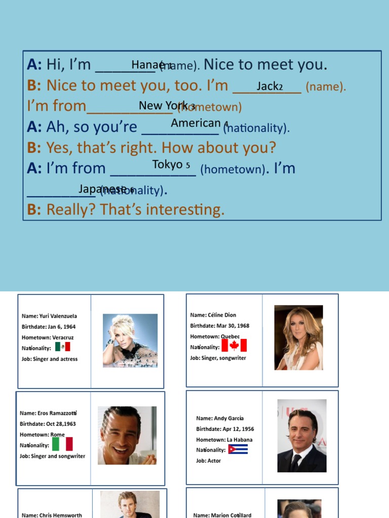 Famous People Id Cards | PDF