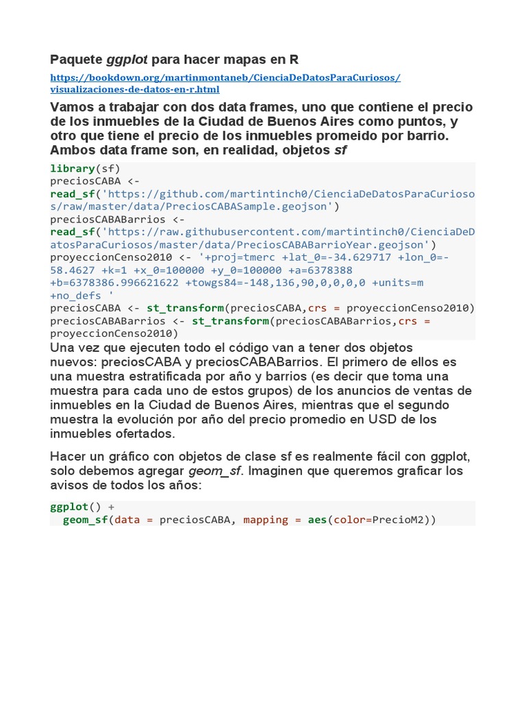 Ggplot para Hacer Mapas en R | PDF | Tecnología geográfica | Geofísica