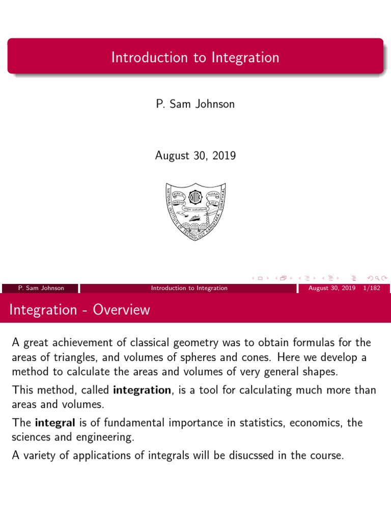 Integration Techniques and Applications | PDF | Integral | Area