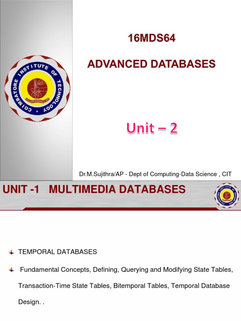 Unit - 2 Part-1 | PDF | Relational Database | Databases Unit - 2 Part-1 | PDF | Relational Database | Databases