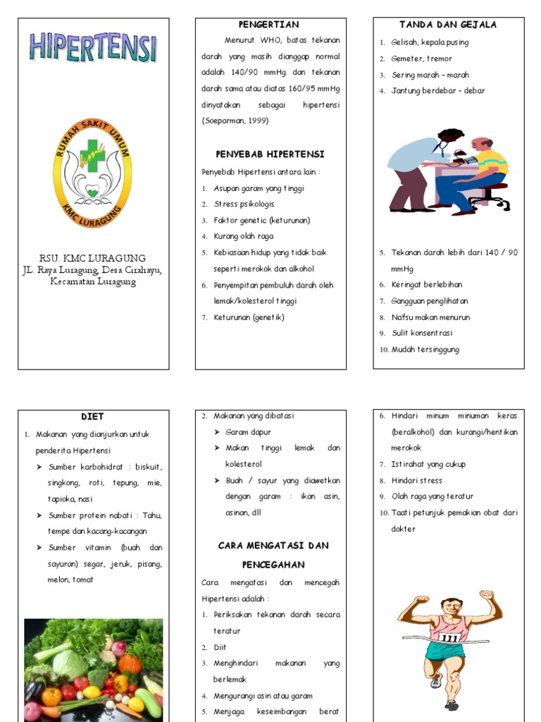 Leaflet Hipertensi | PDF | Kesehatan Holistik