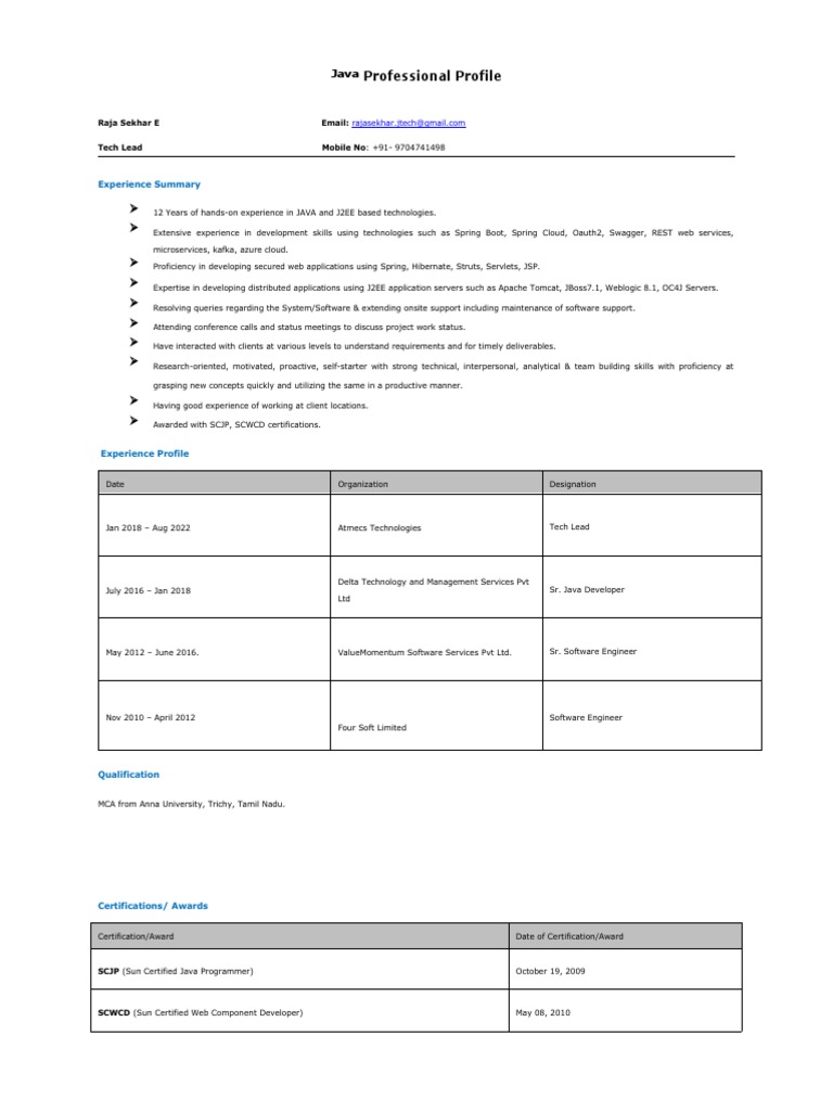 Naukri RajaSekharE (12y 0m) | PDF | Spring Framework | Representational State Transfer