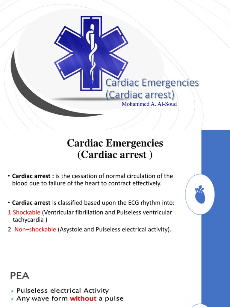Cardiac Emergencies | PDF | Cardiopulmonary Resuscitation | Cardiac Arrest