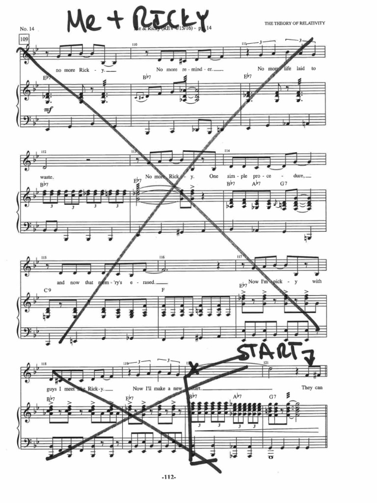 Me and Ricky Audition Cut Sheet Music | PDF