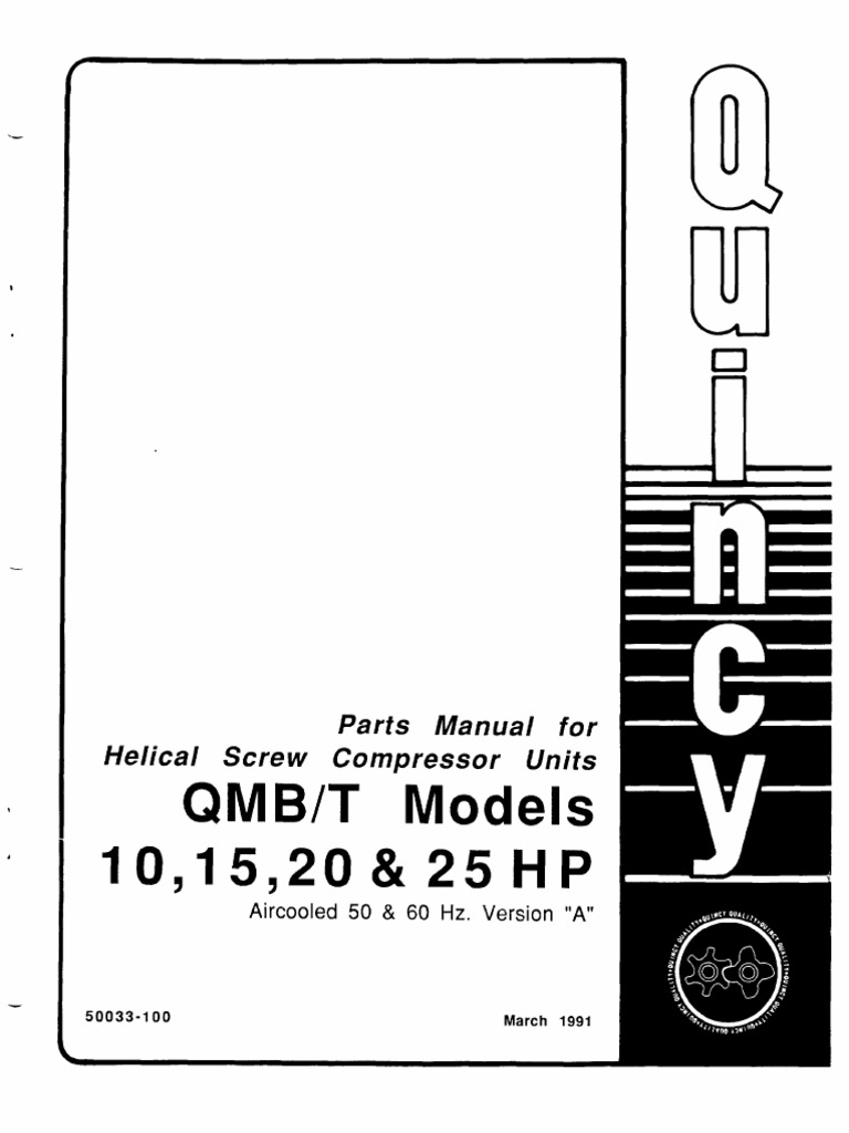 QMB 10-25 - MAR 91 - VERSION A - 50033-100 | PDF | Valve | Lubricant