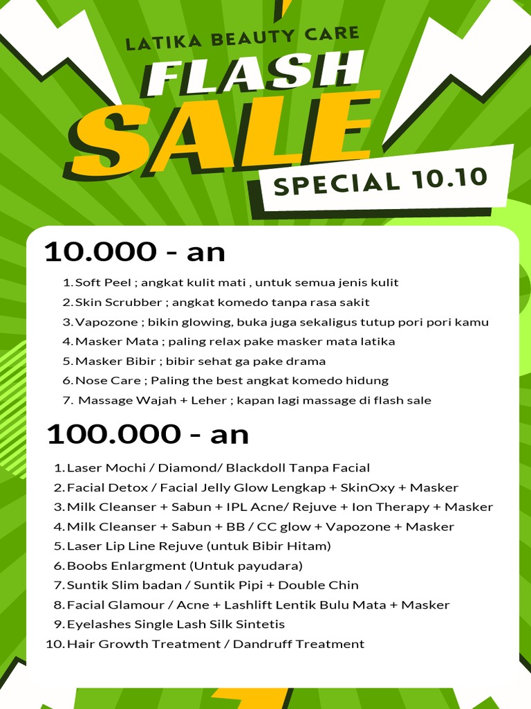 Latika Beauty Flash Sale 10.10 Deals | PDF | Foreign Language Studies | Art