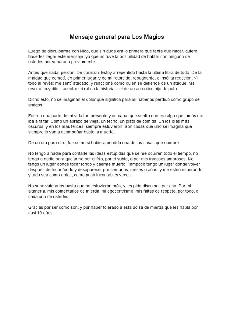 Mensaje General para Los Magios | PDF