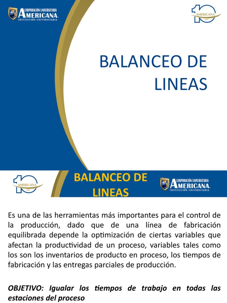 Balanceo de Lineas. | PDF