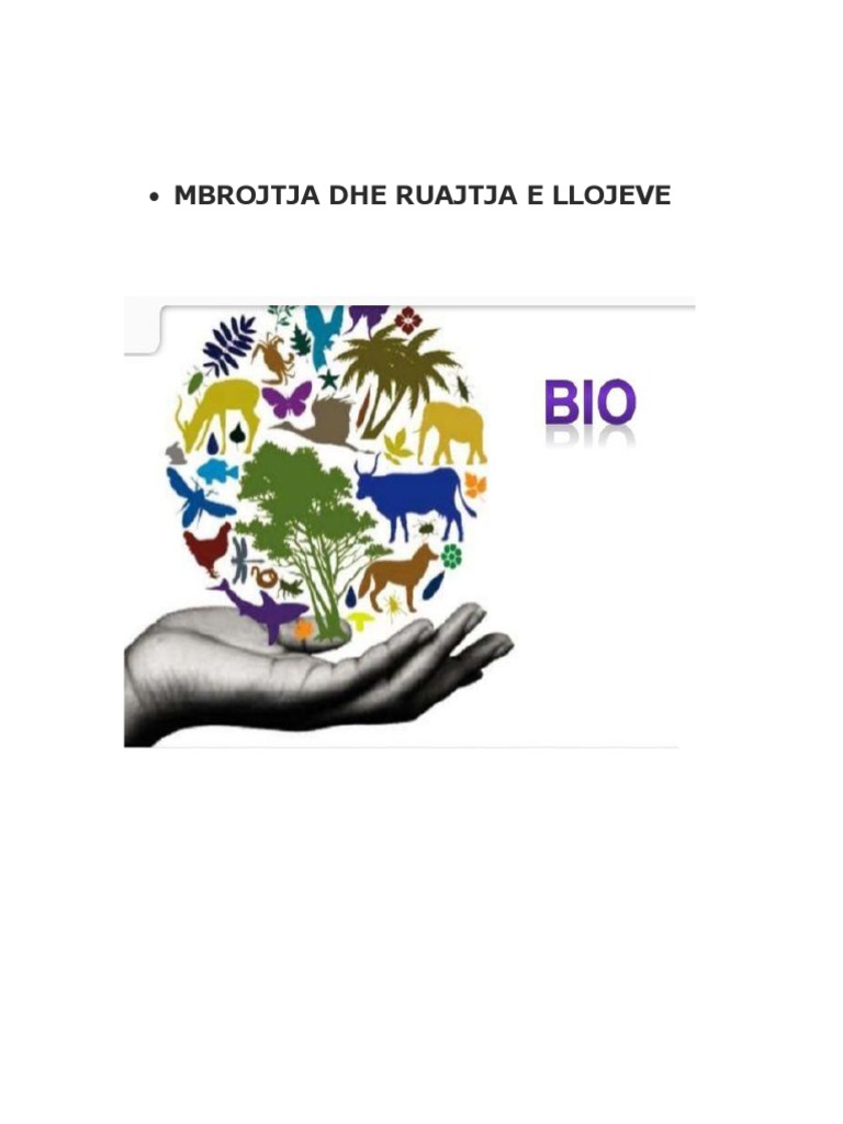 Mbrojtja Dhe Ruajtja E Llojeve | PDF