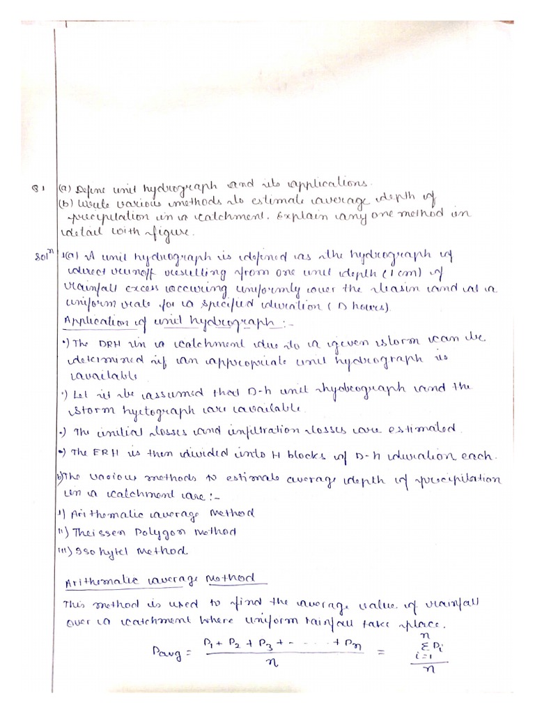 HYDROLOGY Assignment 2 | PDF