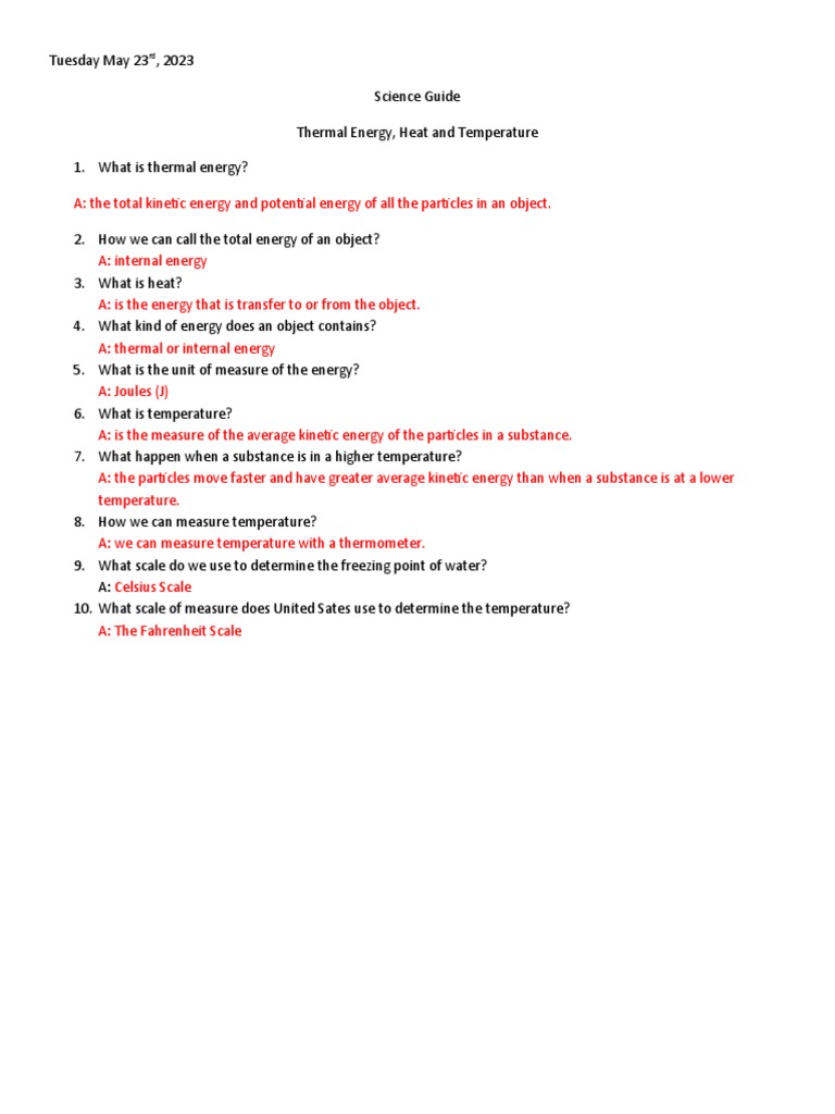 Science Guide With Answer | PDF | Science & Mathematics