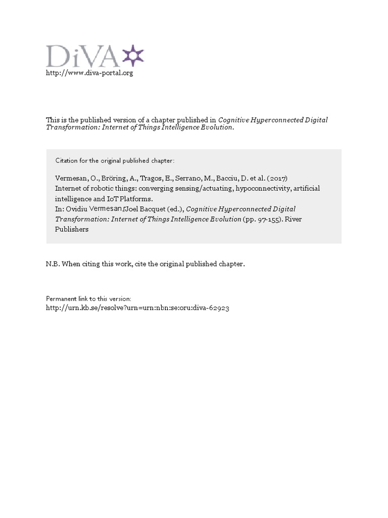 Internet of Robotic Things - Converging SensingActuating ... Internet of Robotic Things - Converging SensingActuating ...