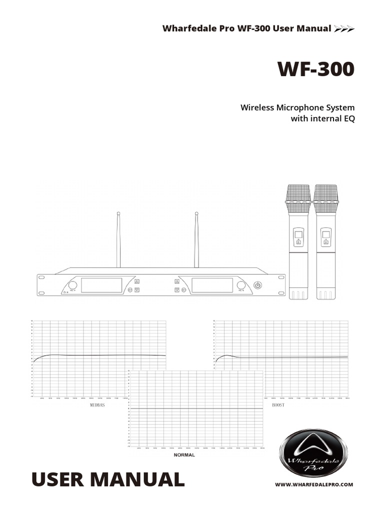 Wharfedale Pro WF-300 User Manual | PDF | Microphone | Equalization (Audio)