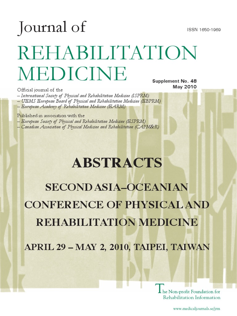 Jurnal of Rehabilitation Medicine 2 | PDF | Spinal Cord Injury | Stroke