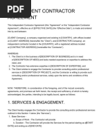 Independent Contractor Agreement Philippines Template | PDF | Indemnity | Private Law