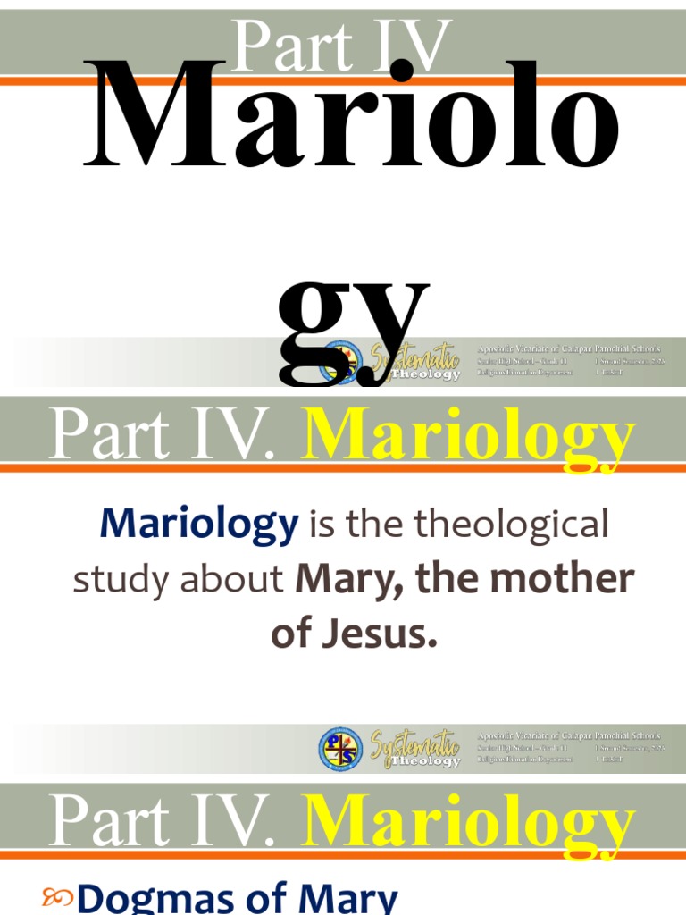 Understanding Mariology and Its Dogmas | PDF