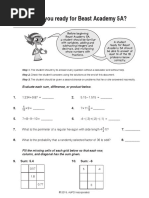 Are You Ready For Beast Academy 3C? | PDF | Multiplication | Numbers
