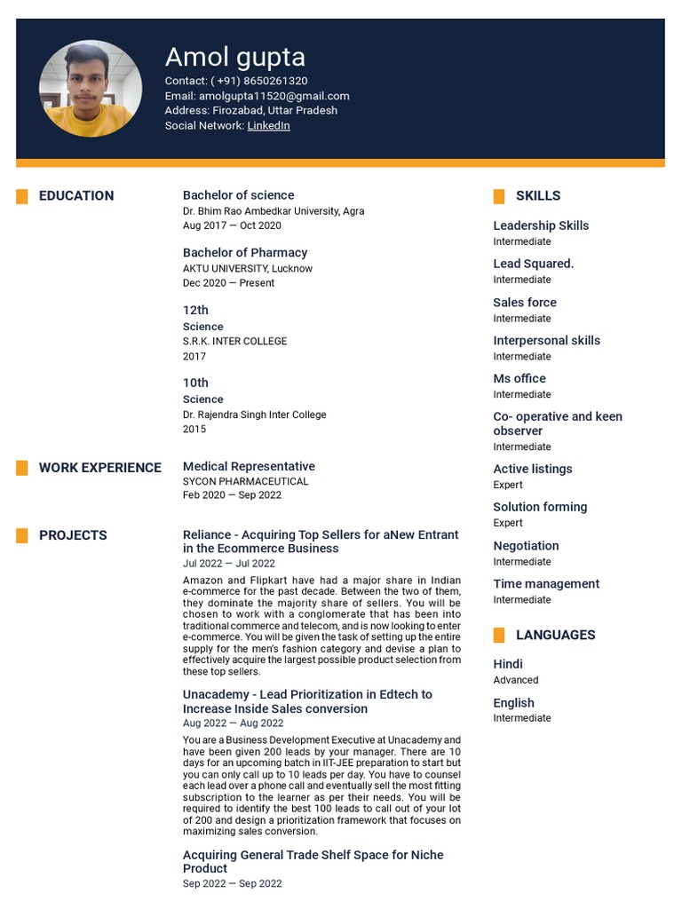 Amol Resume | PDF | E Commerce | Business