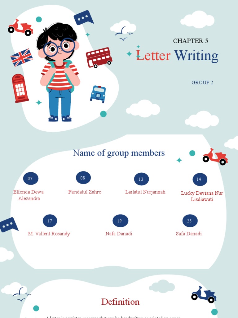 Chapter5 Letter Writing Group 2 | PDF | Human Communication | Linguistics