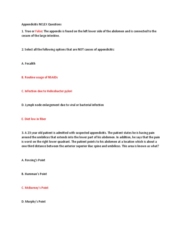 APPENDICITIS | PDF | Abdomen | Diseases And Disorders