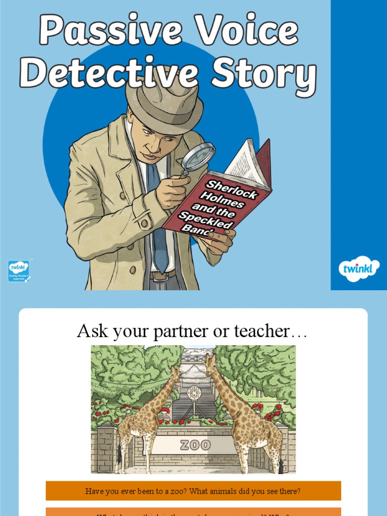 Passive Voice Detective Story - Sherlock Holmes and The Speckled Band ...