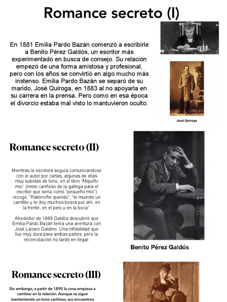 Emilia Pardo Bazán y Benito Pérez Galdós | PDF