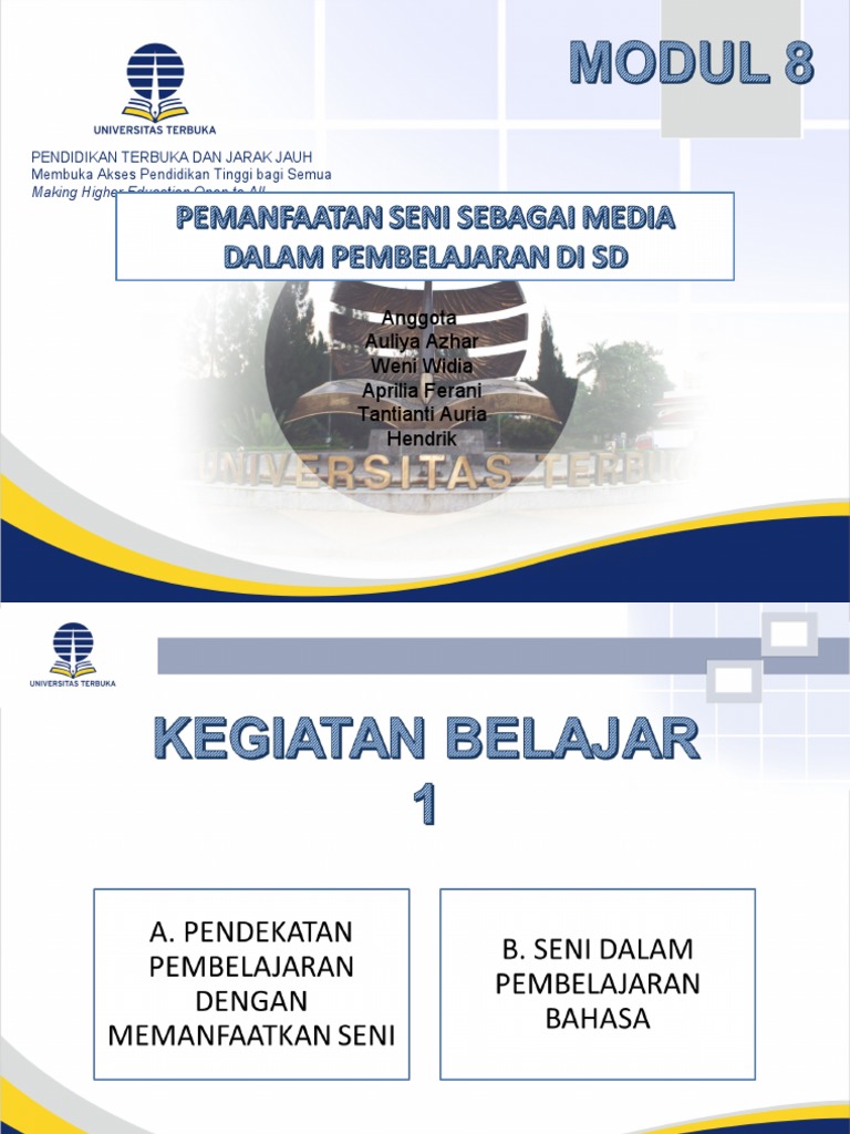 Modul 8 Pembaharuan Dalam Pembelajaran Di SD | PDF | Ilmu Sosial | Seni ...