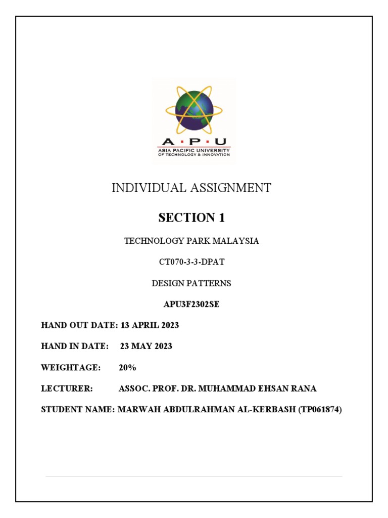 DPAT Assignment Part 1 | PDF