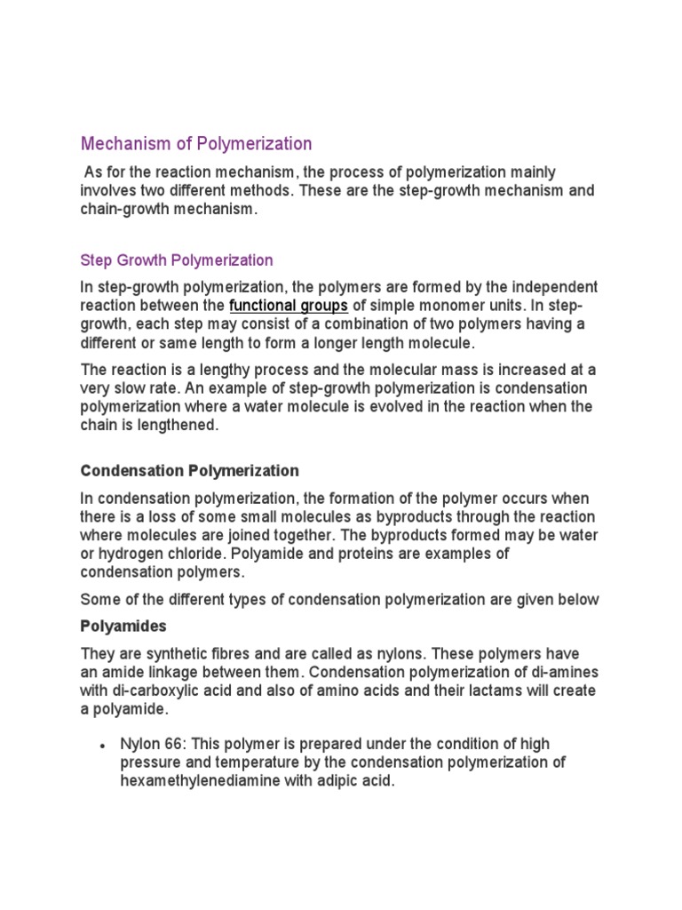 Polymer Class 2 | PDF | Polymerization | Polymers