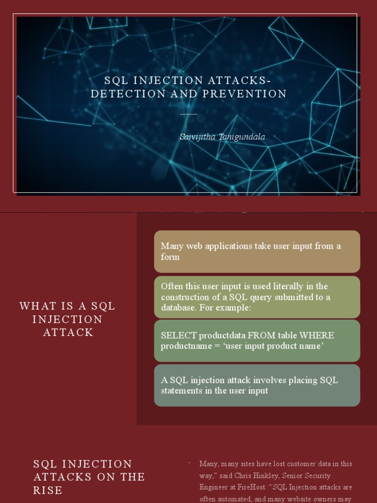 Review Vijitha Presentation2 | PDF | Sql | Databases