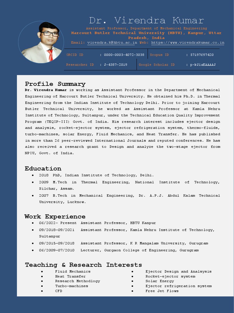 Biodata Virendra | PDF | Materials | Physical Sciences